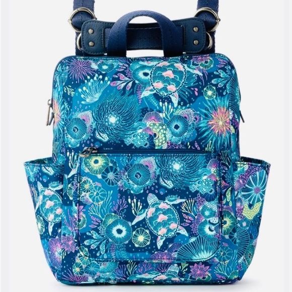 Sakroots | Bags | Sakrootsconvertible Backpack Bag Royal Blue Seascape ...